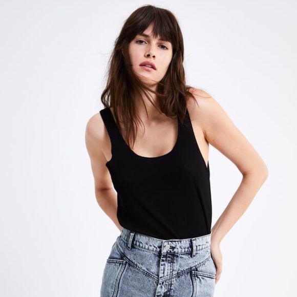 Zara | Tops | Zara Basic Knit Tank Top M | Poshmark
